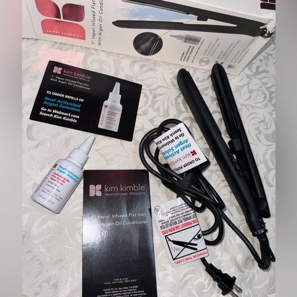 kim kimble | Hair | Kim Kimble Vapor Infused Flat Iron With Argan Oil ...